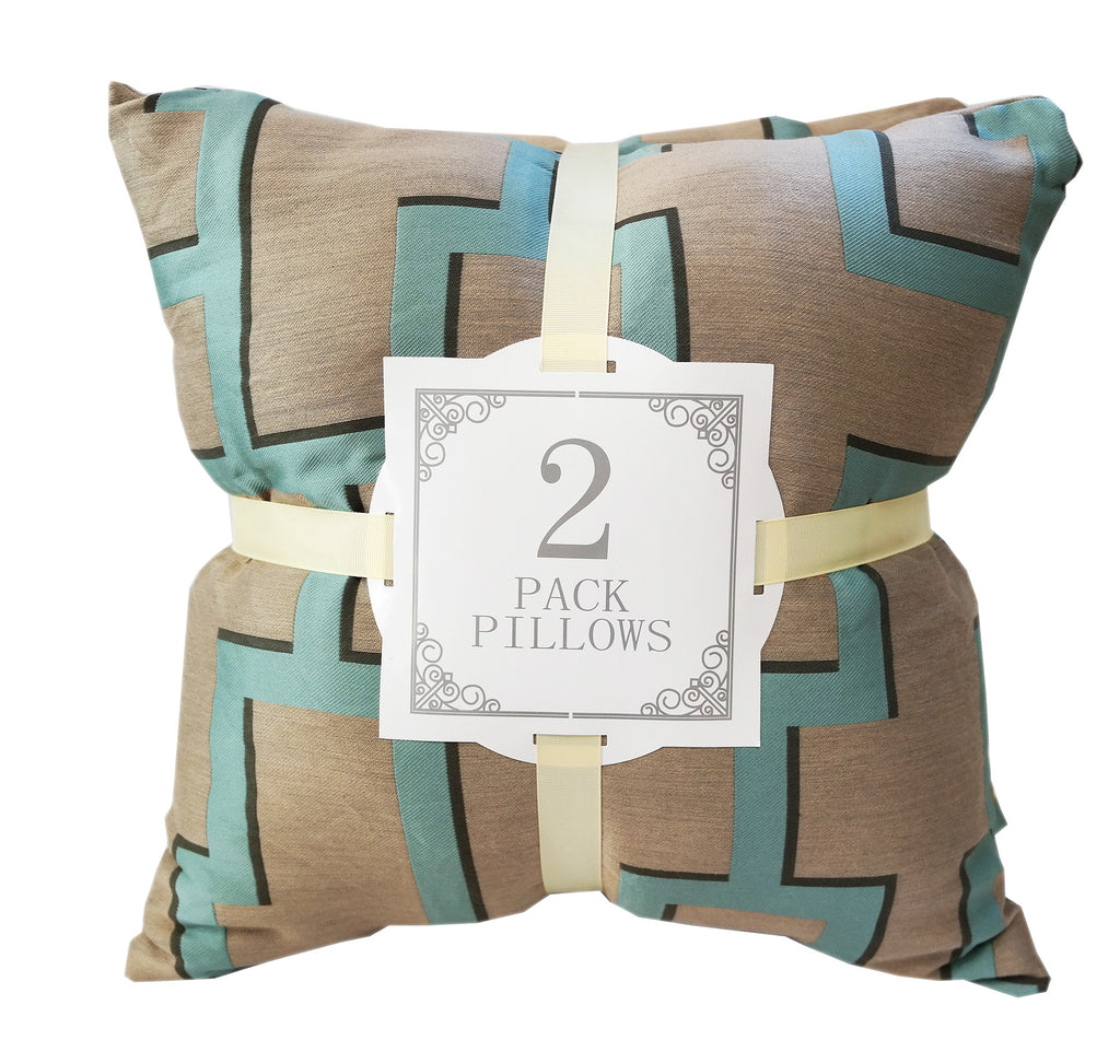 Poly Silk 2 Pack Throw Pillows – Home Accent Pillows
